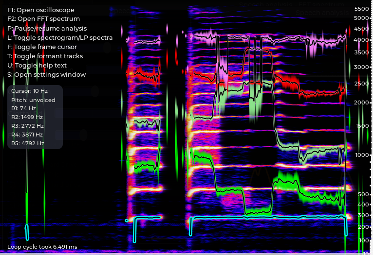 InFormant - a software for voice analysis